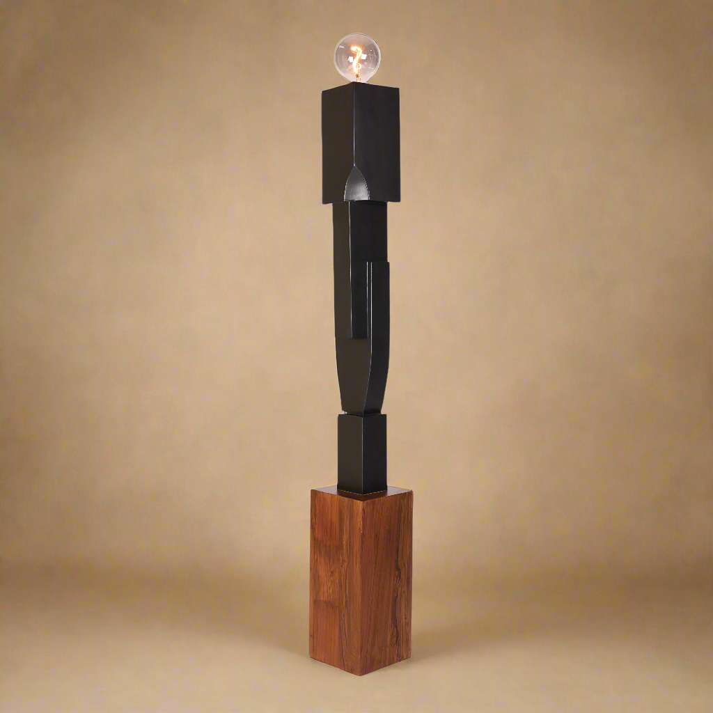 Takumi Teakwood Minimalist Organic Shape Floor Lamp – Bluedot Design