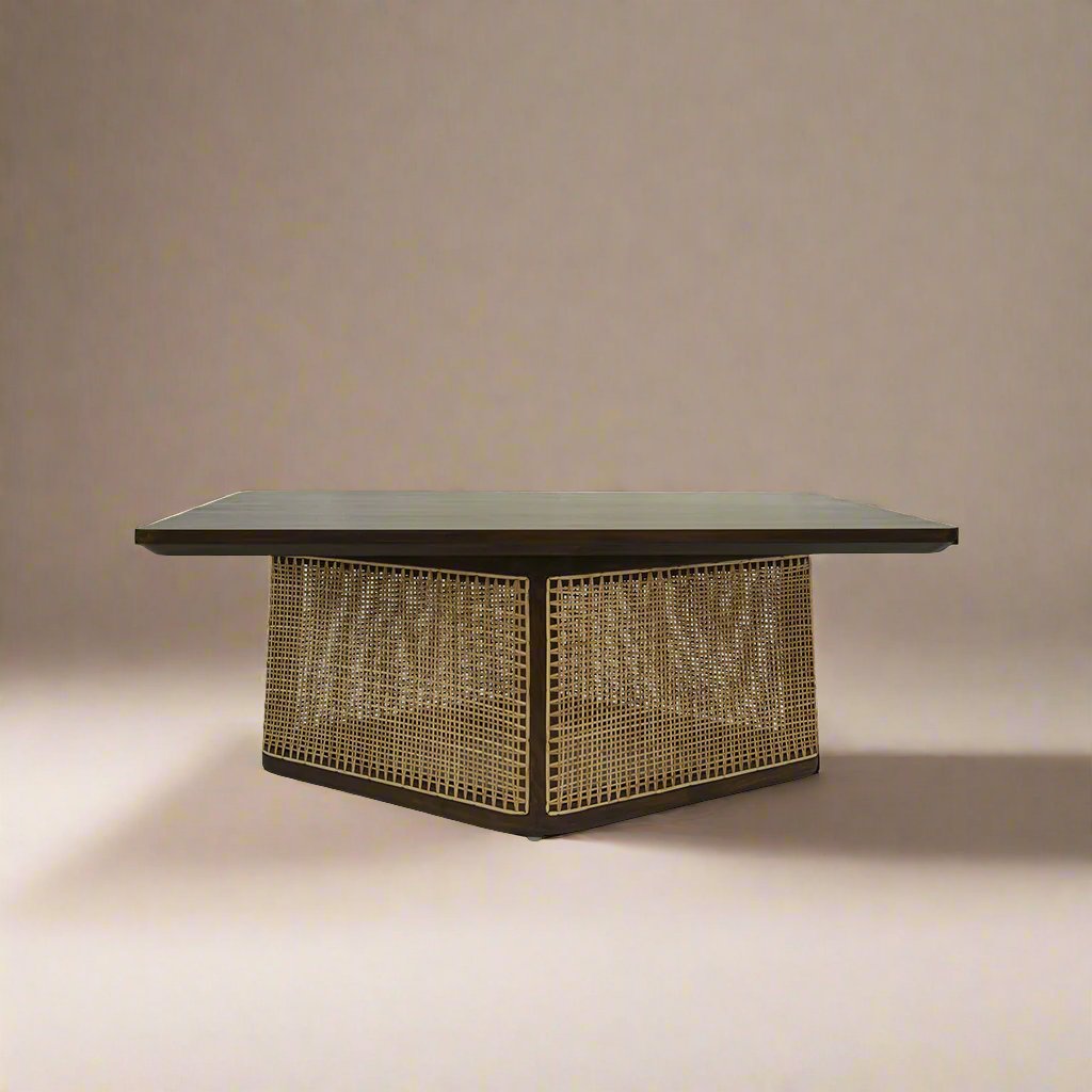 Lily Teakwood and Natural Cane Weave Coffee Table – Bluedot Design